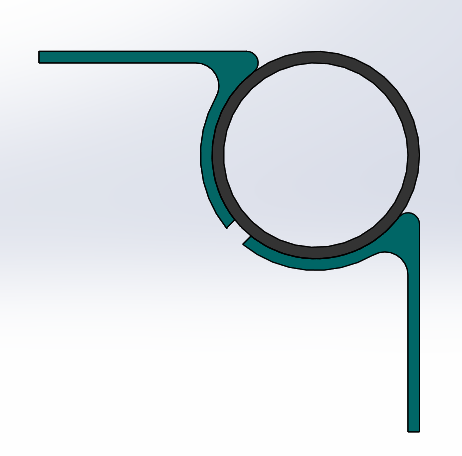 1" Carbon Fiber Tangent Tube Mount™ - 12" Long | DragonPlate