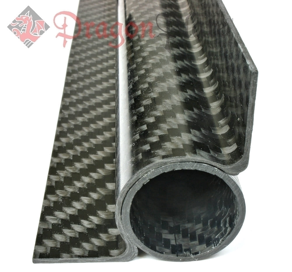 1" Carbon Fiber 90 Degree Tangent Tube Mount™ - 3" Long | DragonPlate